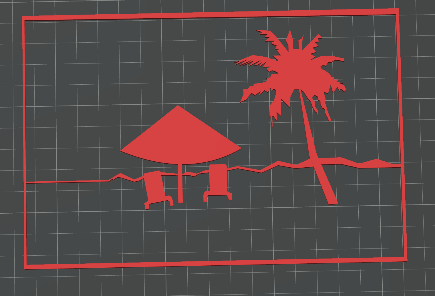 Cool beach art that you can hang up on your wall by ThatOne3dGuy ...