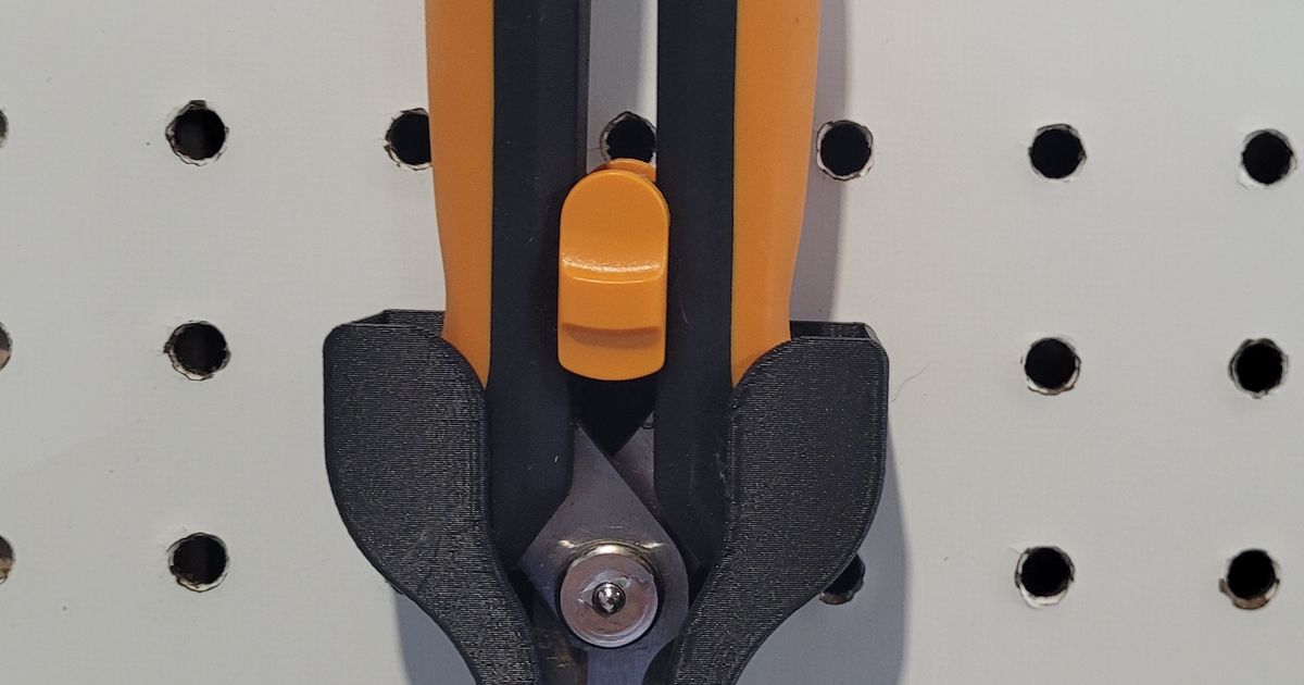 Fiskars Multipurpose Snips Pegboard Holder by n9dmt | Download free STL model | Printables.com
