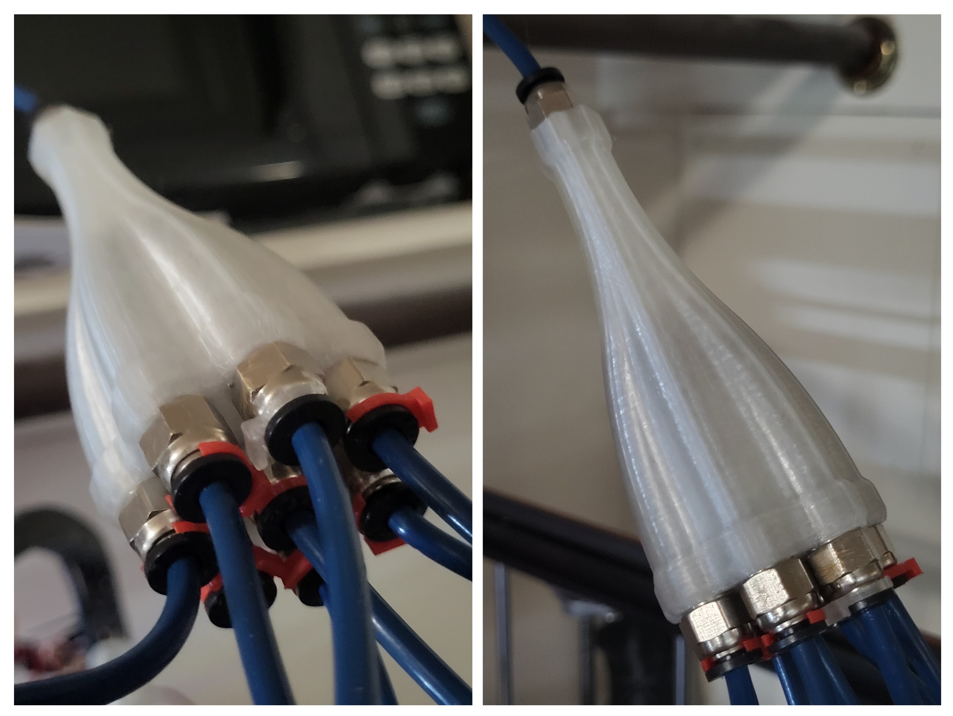 Octowden 2: 8-in-1-out Bowden Splitter for Multicolor Prints. by ...