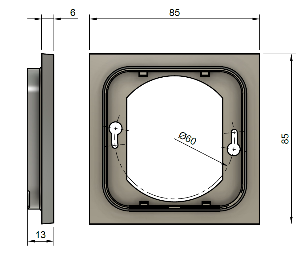 Shelly Plus H&T Wallplate by RobrechtDR | Download free STL model ...
