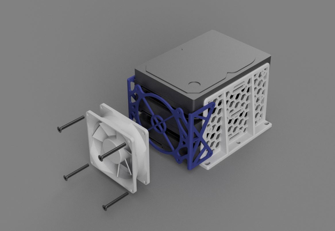 80mm Cooling Fan Bracket for HDD 2.5-3.5 Adapter Profile - Pc Test ...