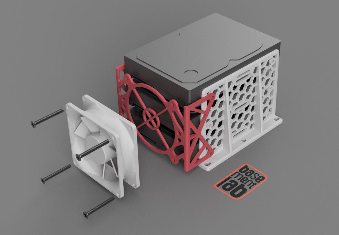 80mm Cooling Fan Bracket for HDD 2.5-3.5 Adapter Profile - Pc Test ...
