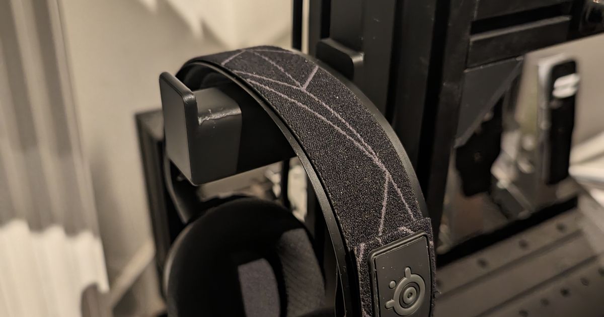 Sim Racing Headset Holder (for 8040 profile rigs) by RemcoGoy ...