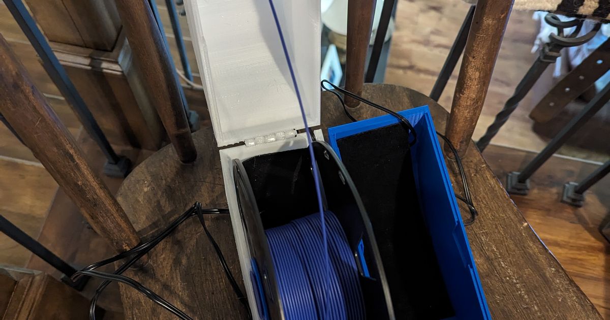 Another Filament Box (w/heat) by JollyRogerX | Download free STL model ...