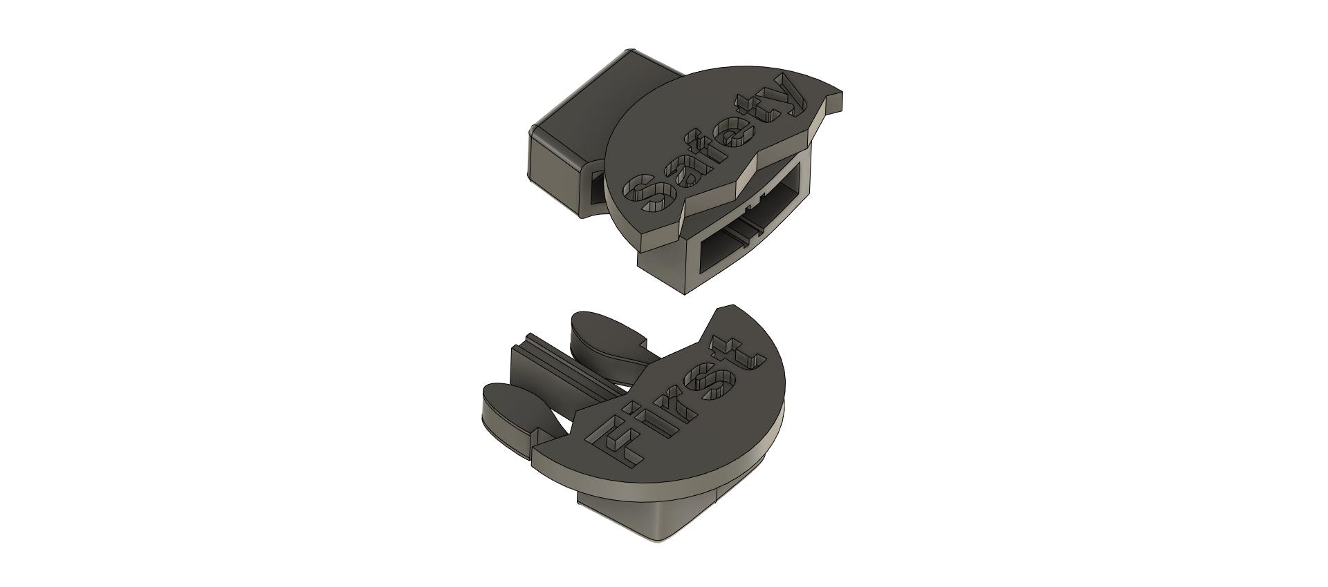 Snap-together "Safety First" Buckle 3D Print by Dennis Rojkovski ...