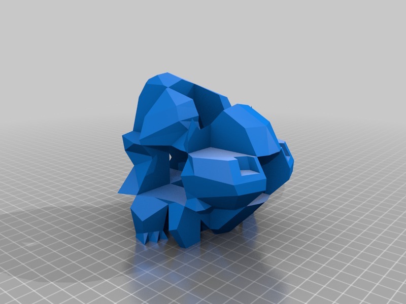 Checkered Low Poly Bulbasaur by PrintedSolid | Download free STL model ...