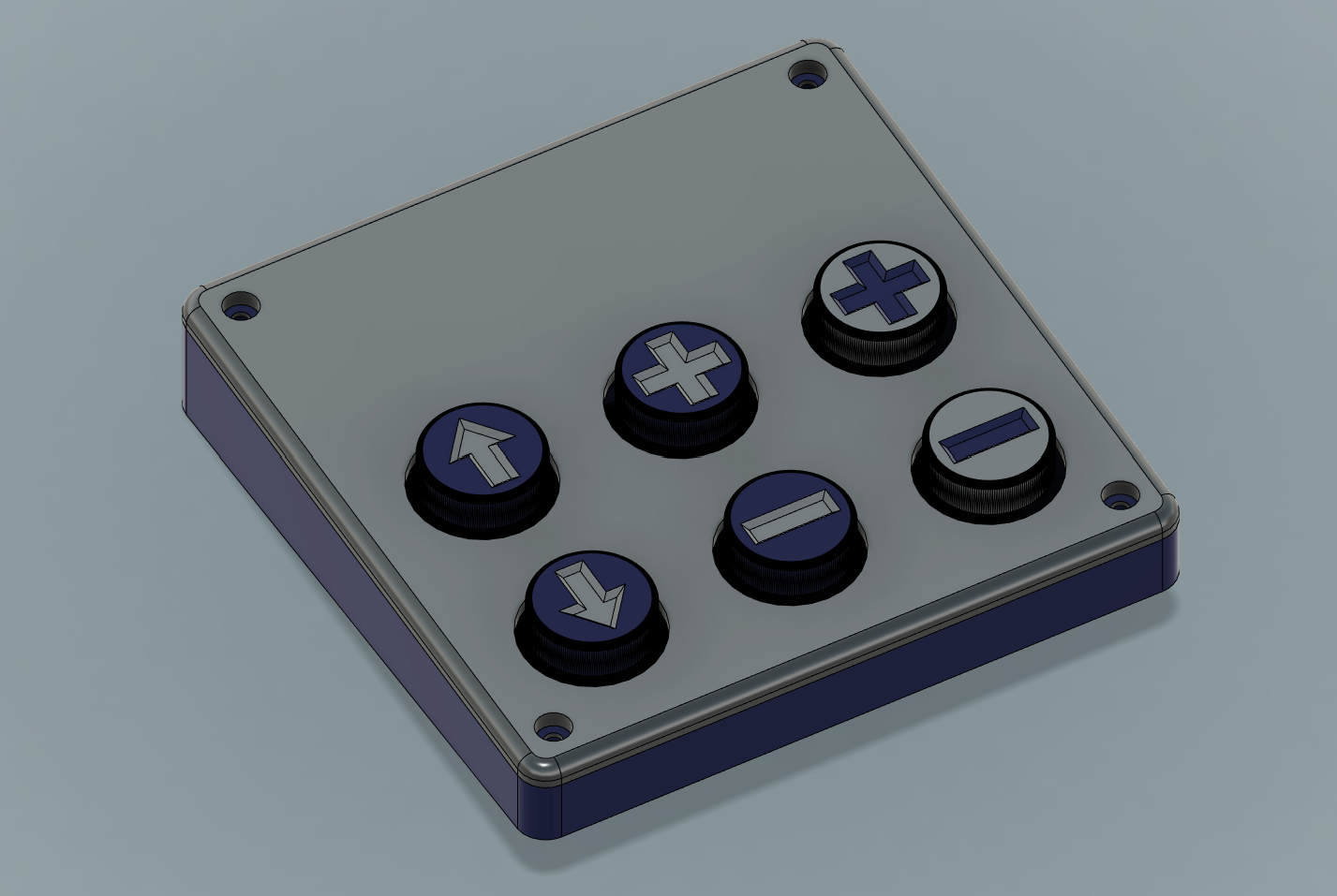 6 Button Macro Pad for 24mm Arcade Buttons by Mad Mod Labs | Download ...