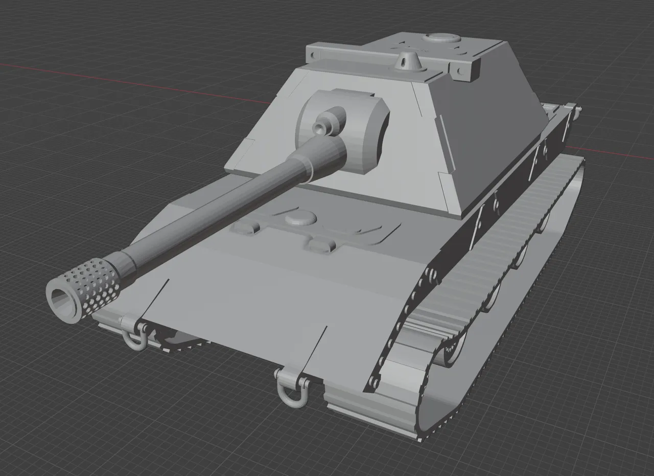 E100 late turret 150 mm gun by Unitaz_38 | Download free STL model ...