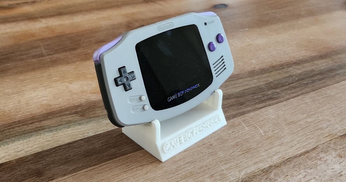 Gameboy Advance Stand Display by Sakudo Saro | Download free STL model ...
