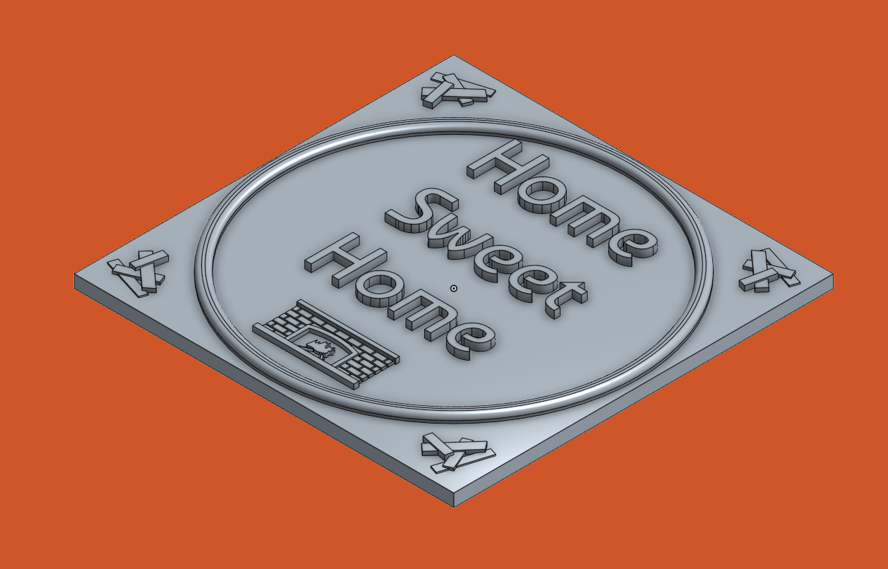 ownMade - Tile Sayings Home Sweet Home by Rieva | Download free STL ...