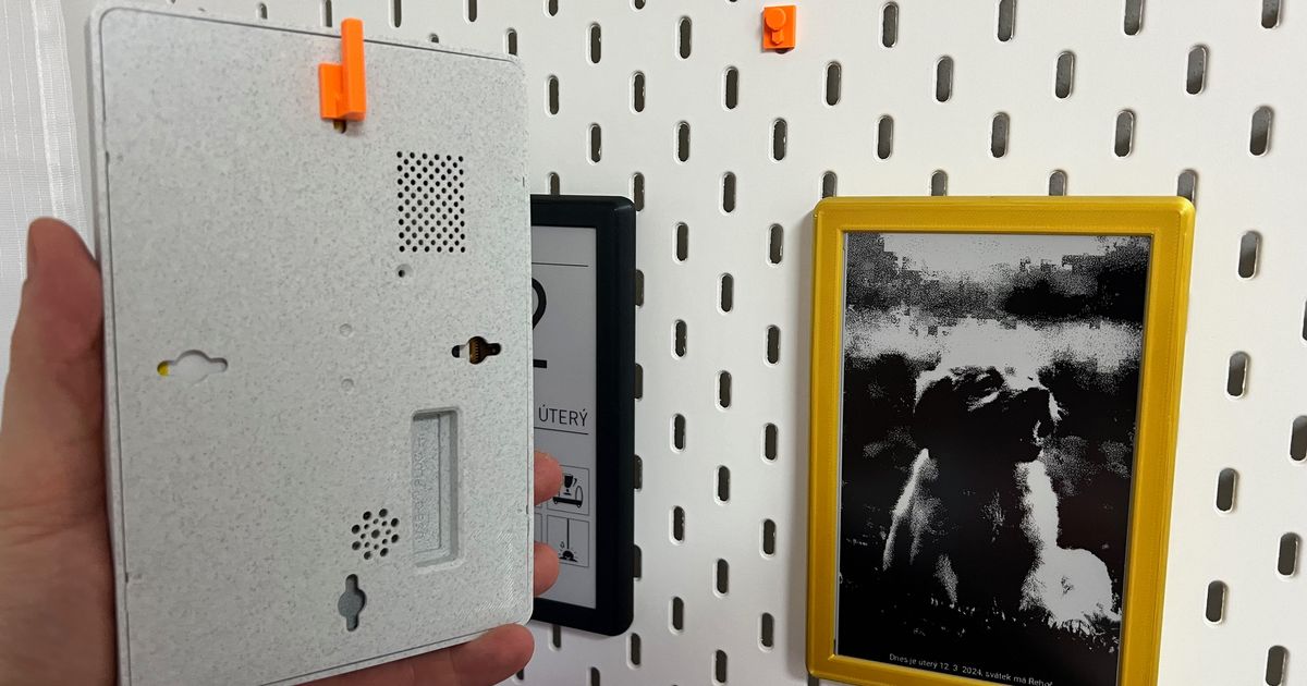 IKEA Skadis (SKÅDIS) hook for ePaper frame by MultiTricker | Download ...