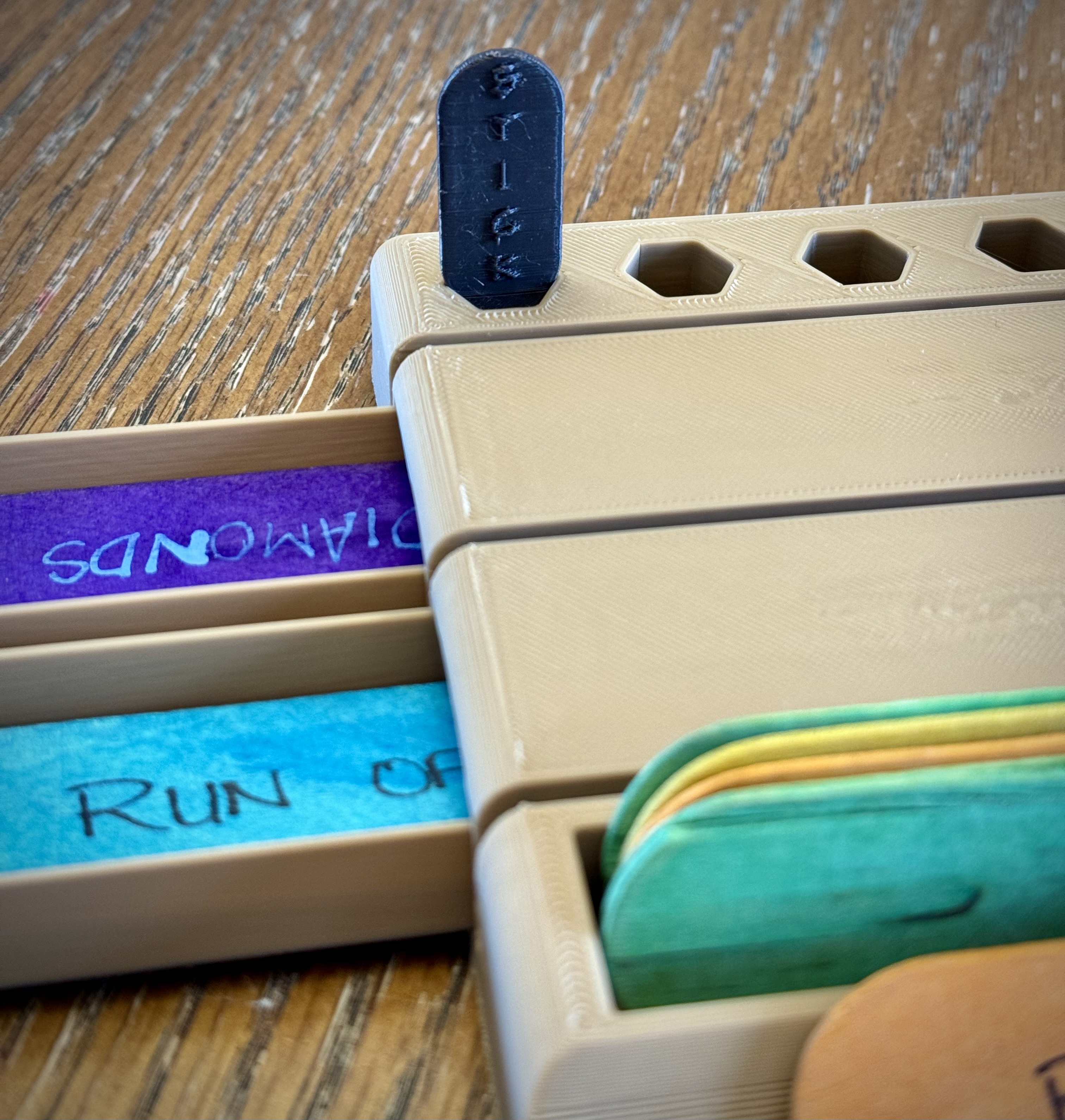 Frustration Rummy Sticks Card Game Organizer By LayerLogic3D Frustration Rummy Sticks Card Game Organizer By LayerLogic3D