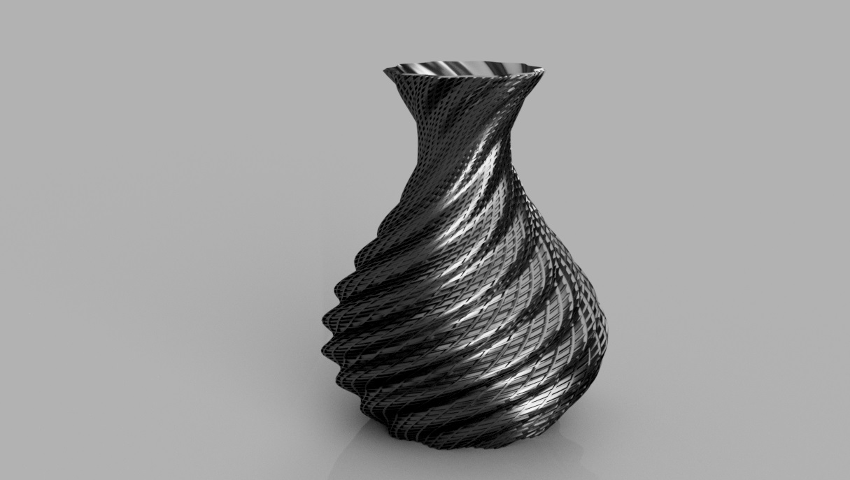Vase with elegant mesh decor. by Lolcio | Download free STL model ...