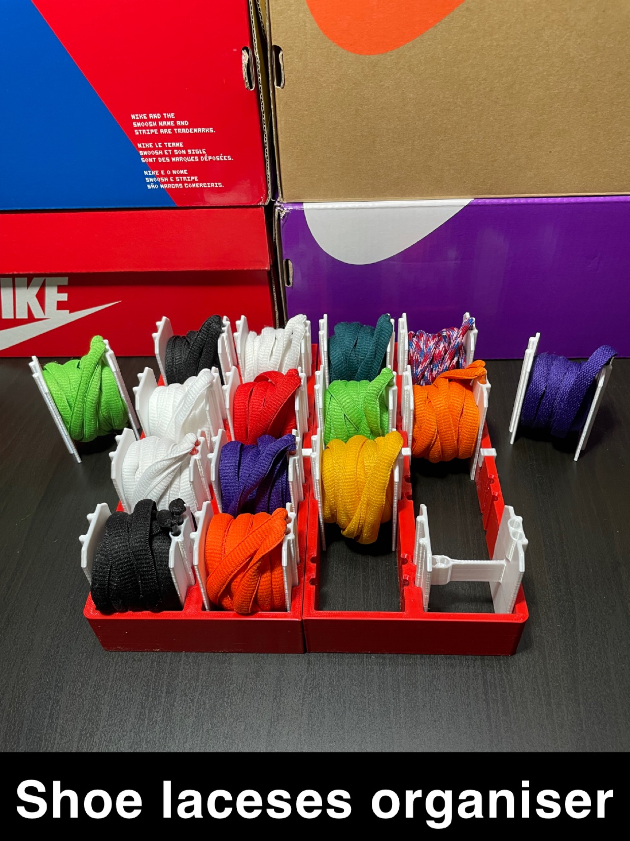 Shoe laces organizer by Szachu | Download free STL model | Printables.com