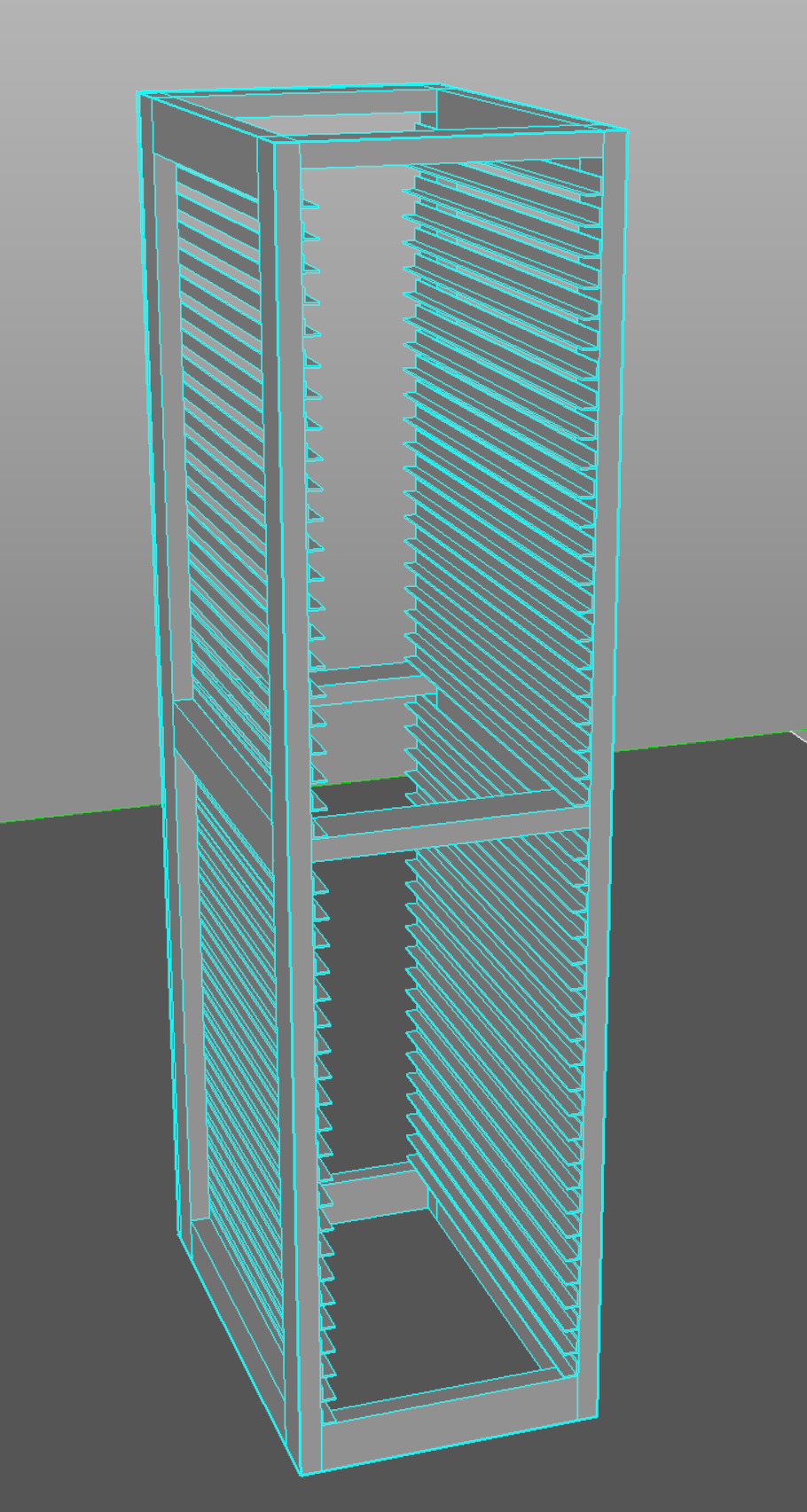 Simple DIY wood rackmount 7 foot high, 44U by shodanx | Download free ...