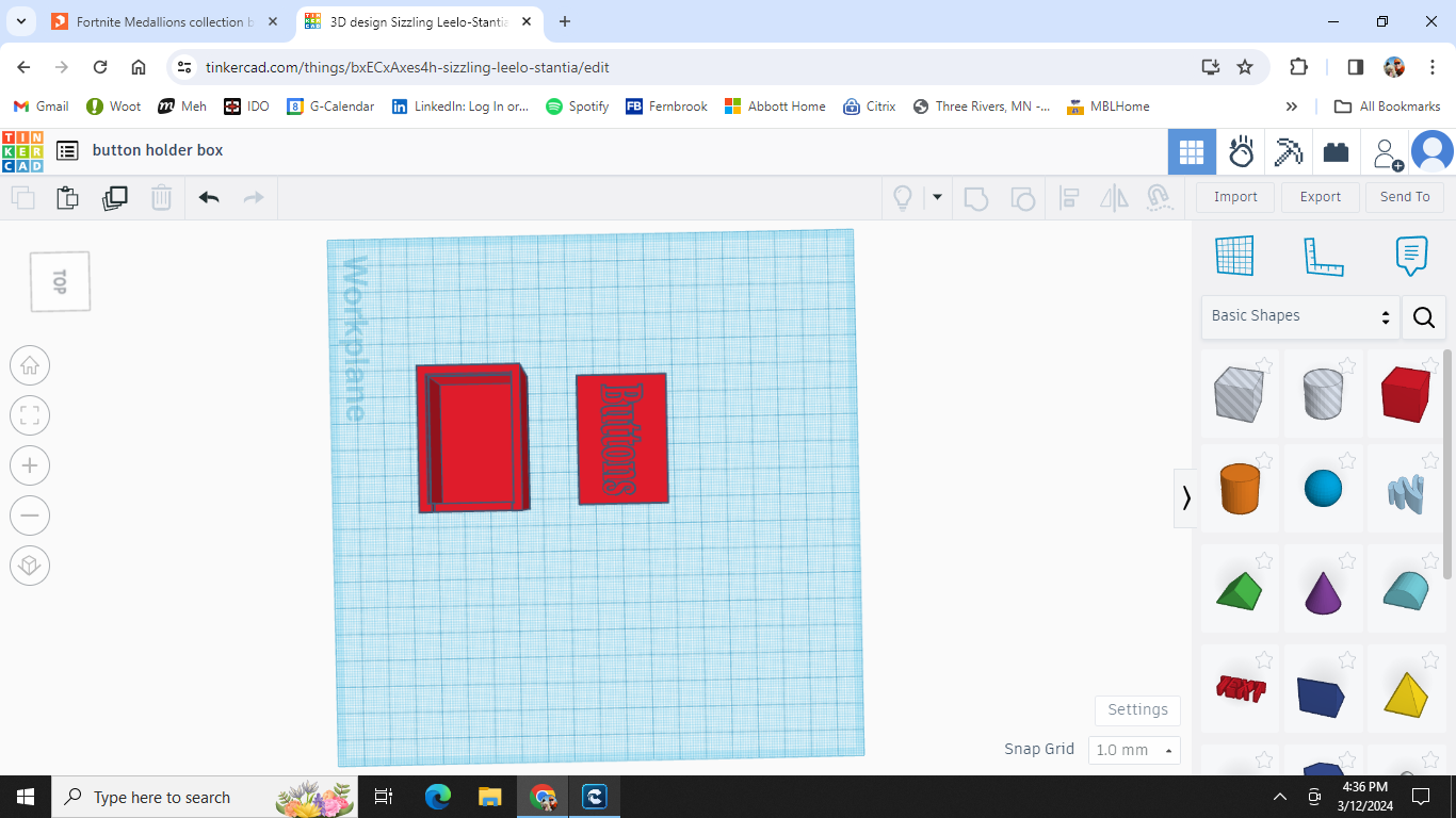 button box by Ripley | Download free STL model | Printables.com