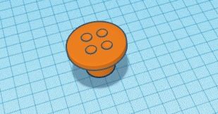 Button Drawer Handle / Button Coat Hook by bud | Download free STL model | Printables.com