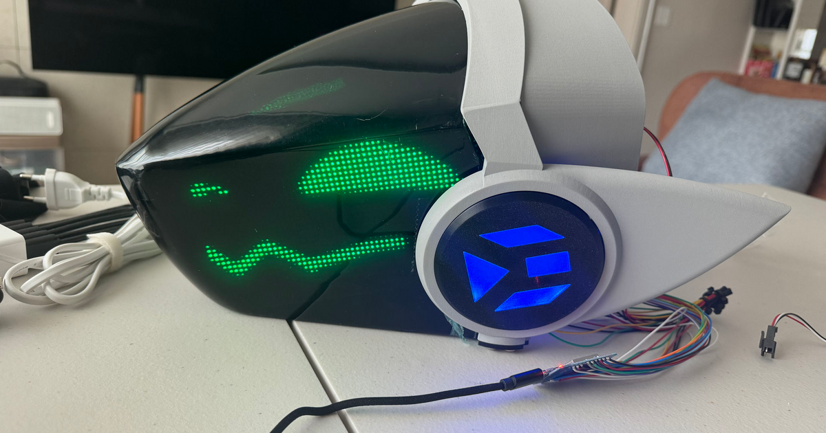 Side Panel for CM1 Protogen by detail | Download free STL model ...