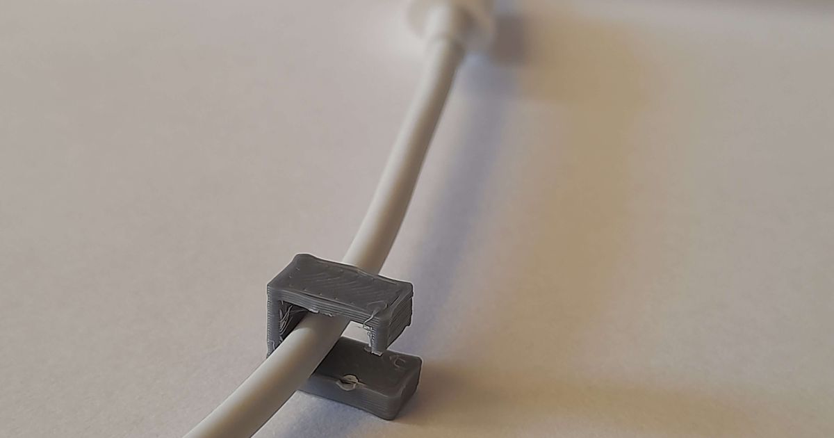 Quick Print Cable Clip by IndianCurry | Download free STL model ...