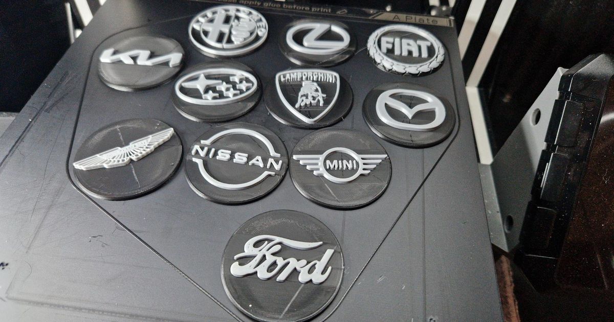 Some more car brand logo badges by DonKeulito | Download free STL model ...