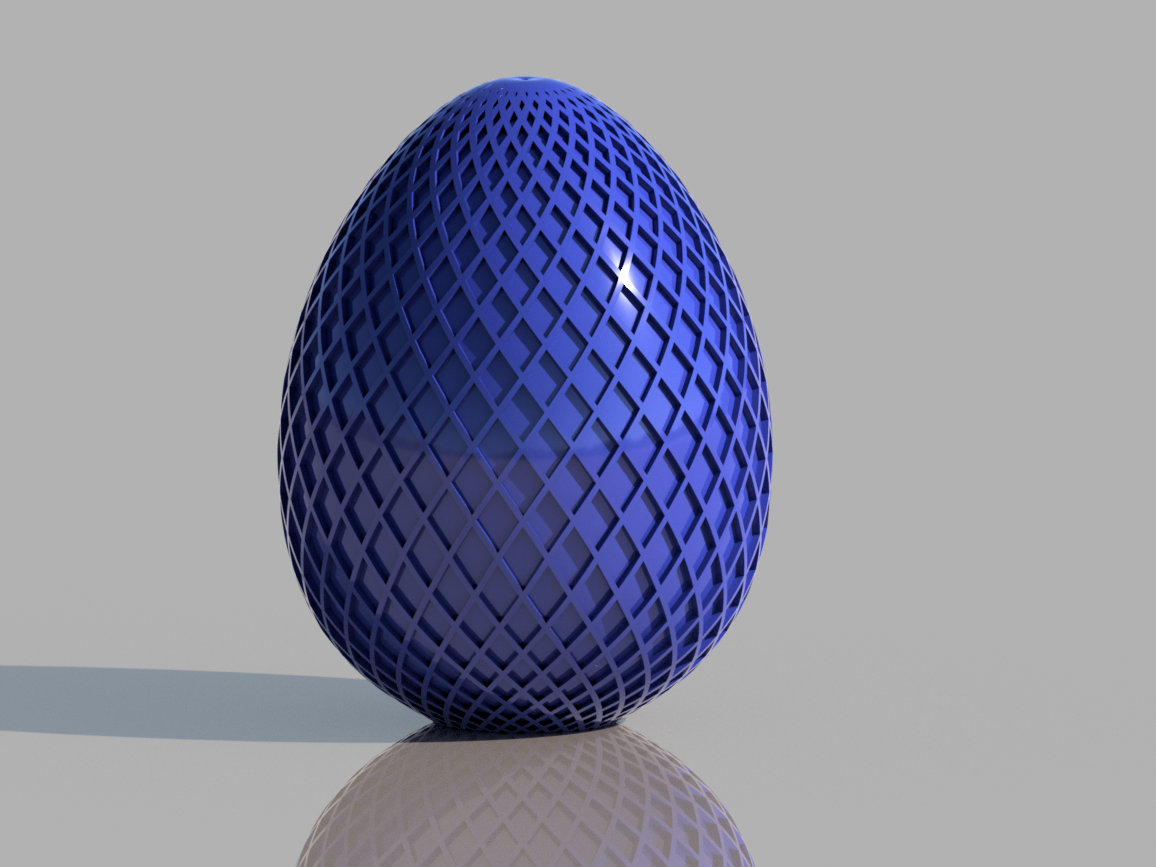 Elegant Mesh Easter Egg by Lolcio | Download free STL model ...