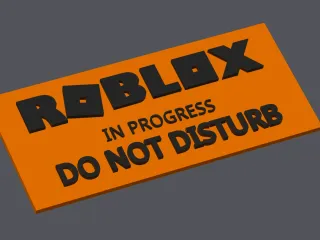 Roblox Sign by ubex | Download free STL model | Printables.com