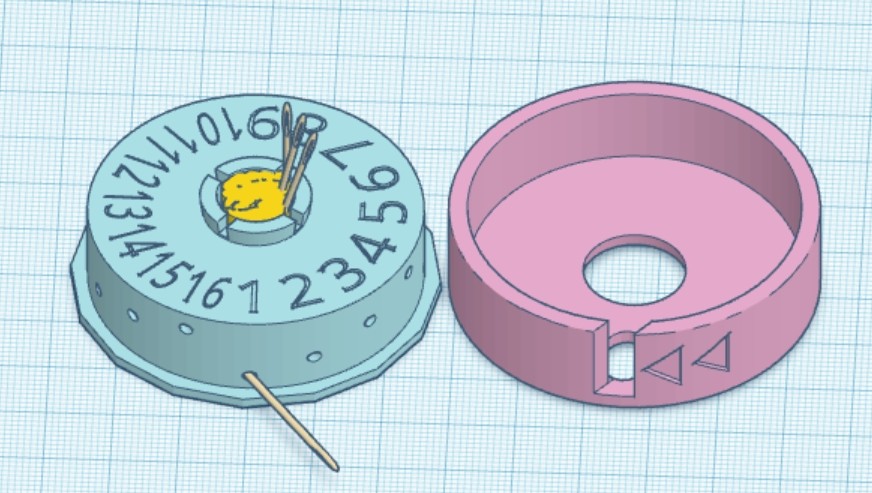 Rotating Needle Caddy by Wayne | Download free STL model | Printables.com