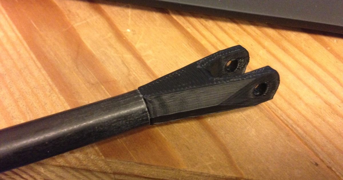 Fiberglass rod ends for Rostock by drandolph | Download free STL model ...