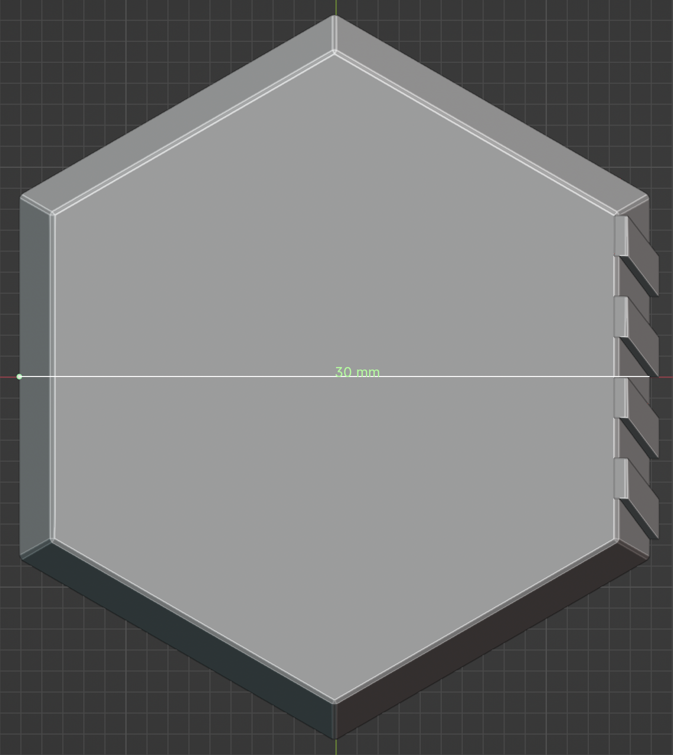 Hex Bases Burned Forest SET 2 with front indicator for battletech etc ...