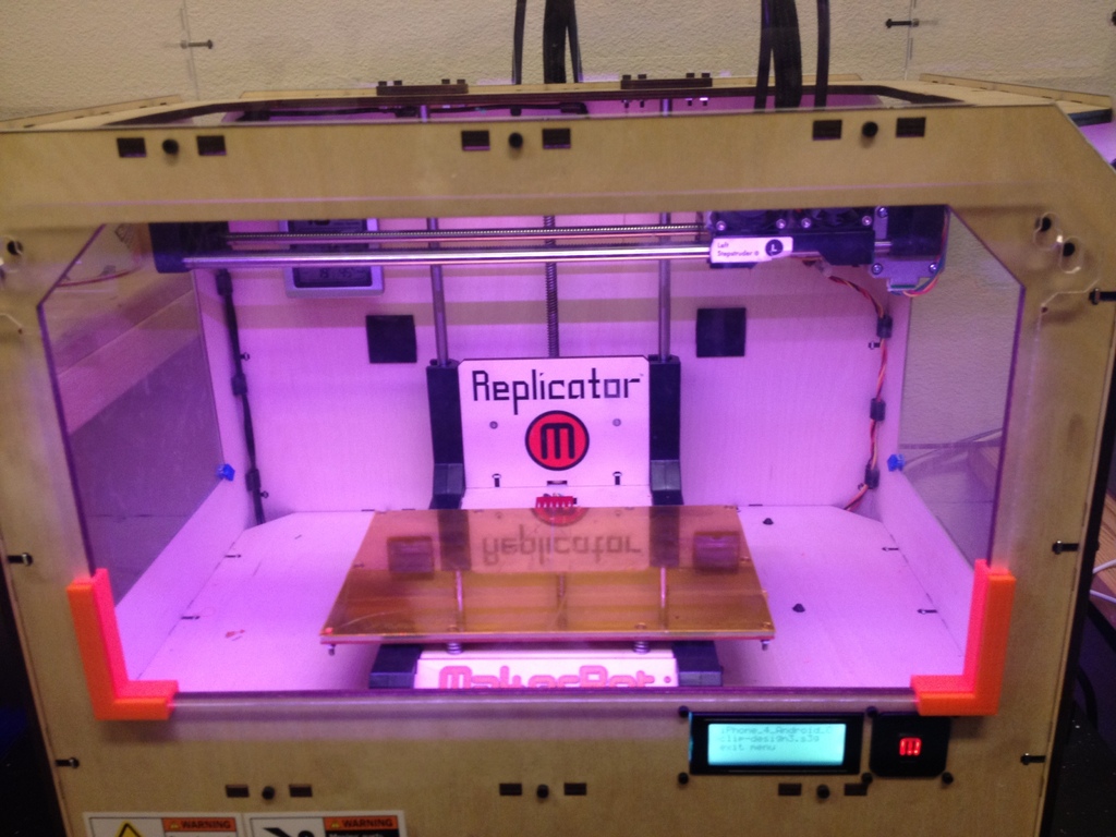 Makerbot Replicator Panel Holder by drandolph | Download free STL model ...