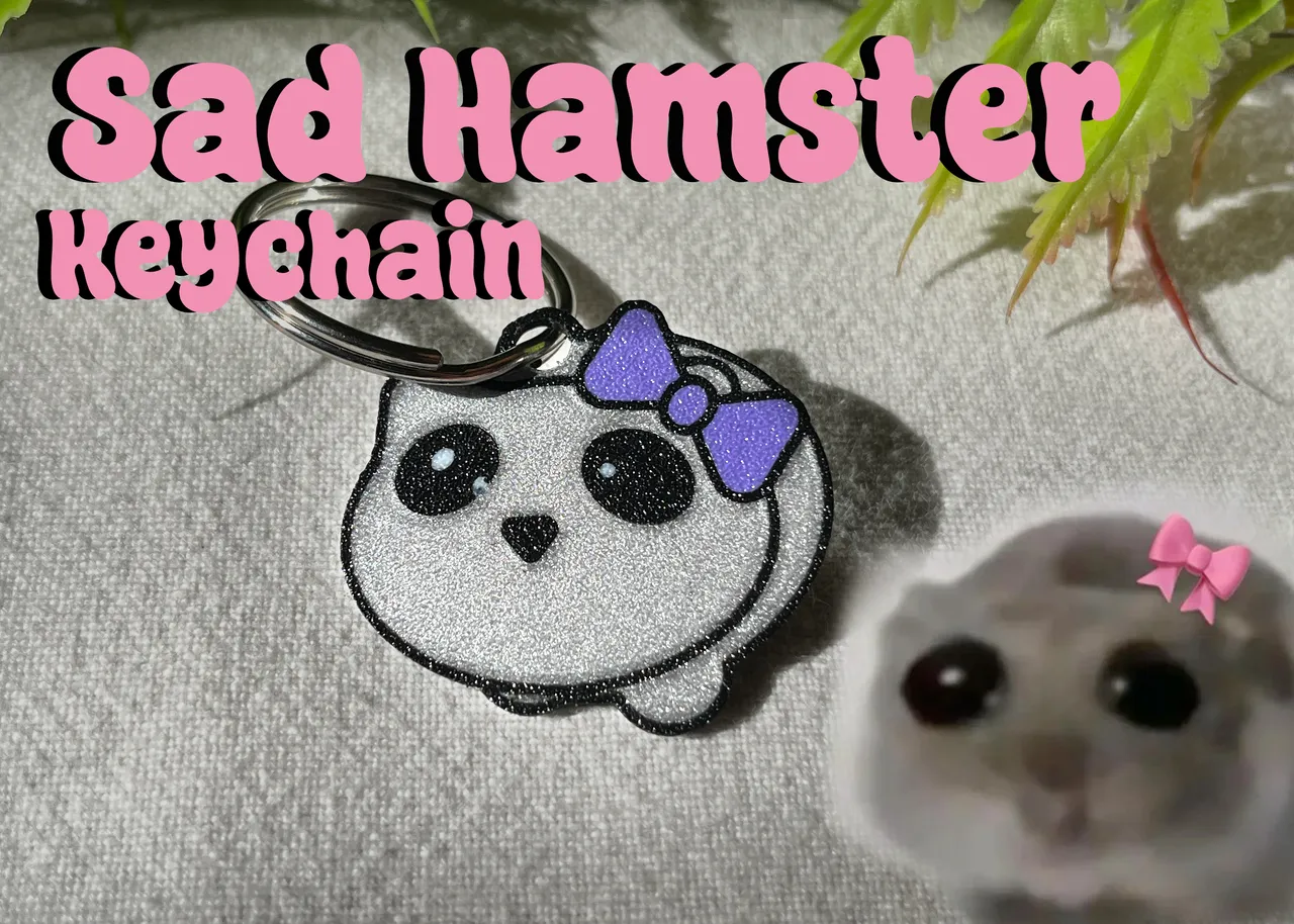 Sad Hamster Keychain by andino | Download free STL model | Printables.com
