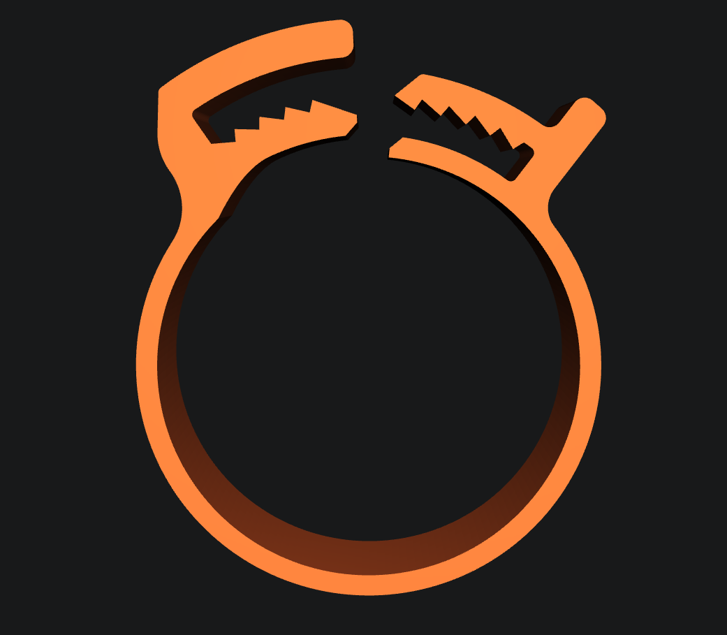 Ratchet Clamp - Cable Management by Floro | Download free STL model ...