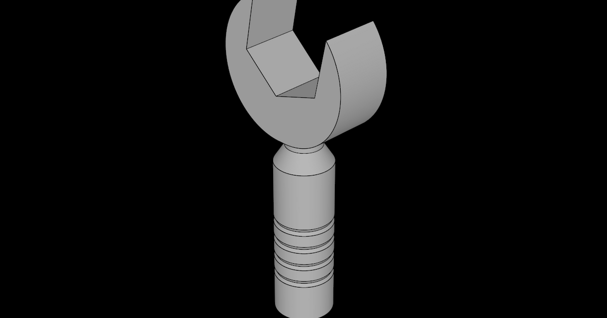 Lego Compatible (604551.dat) Minifig Tool Open End Wrench with 3-Rib ...