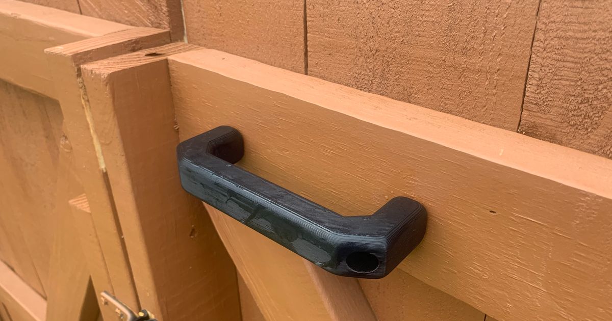 Simple Outdoor Handle by SemaphoreSlim | Download free STL model ...