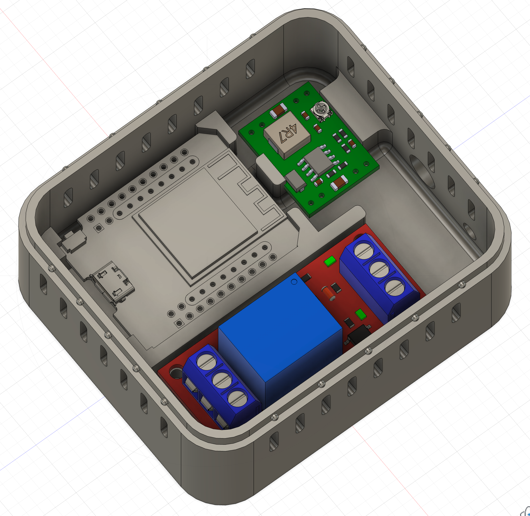 ESP D1 Mini Case with Relay and Buck Converter Option by webguyatwork ...