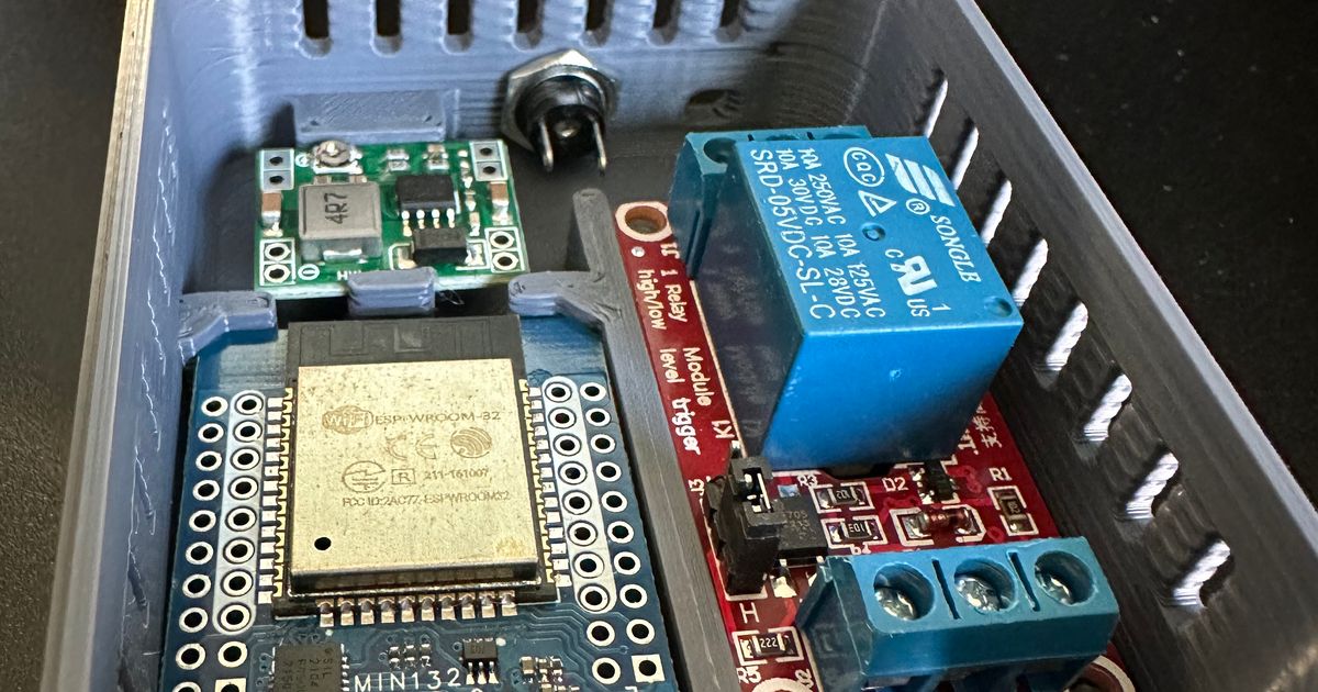 ESP D1 Mini Case with Relay and Buck Converter Option by webguyatwork ...