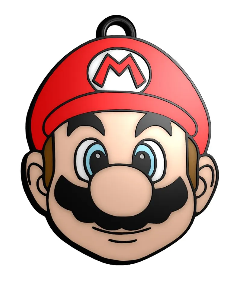 Mario Keychain by BeautifulLEDs | Download free STL model | Printables.com