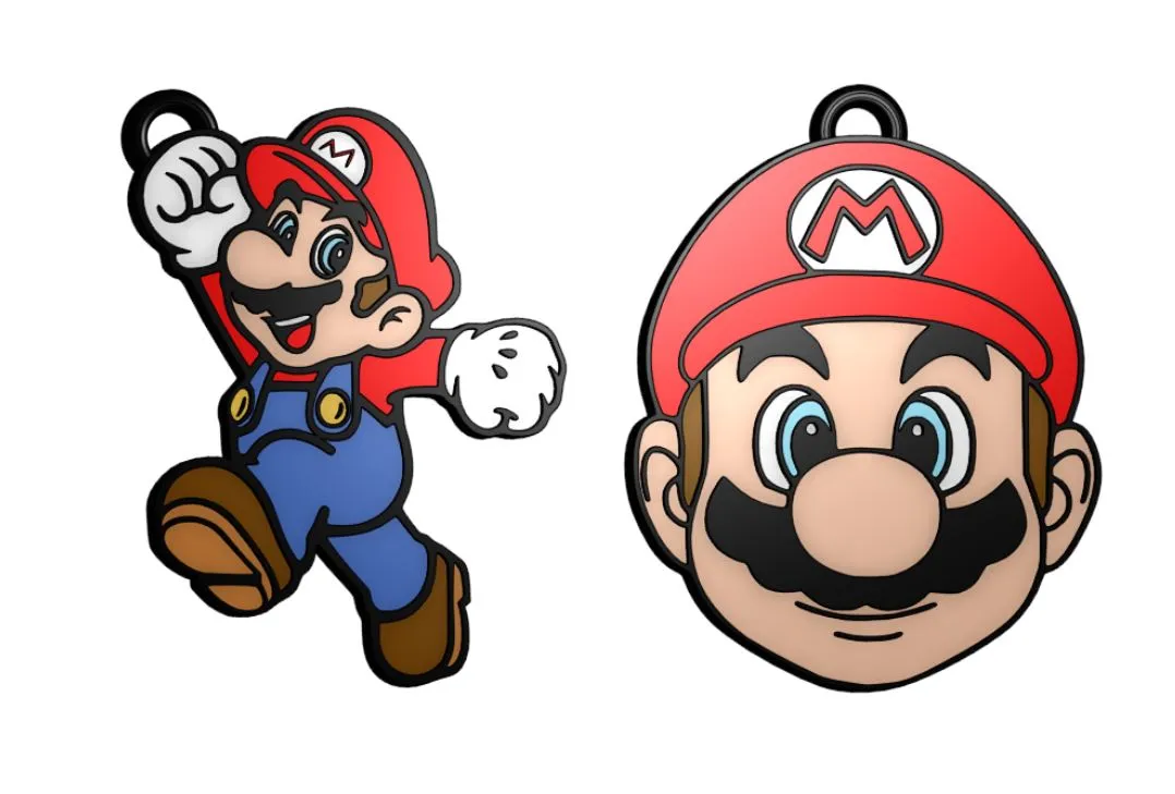 Mario Keychain by BeautifulLEDs | Download free STL model | Printables.com