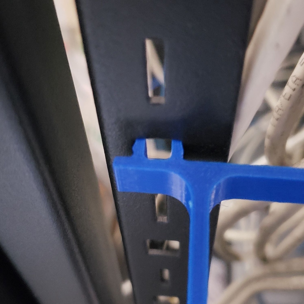 SERVER RACK CABLE HOOK WITH CLIPS INSTEAD OF NEEDING SCREWS by ...