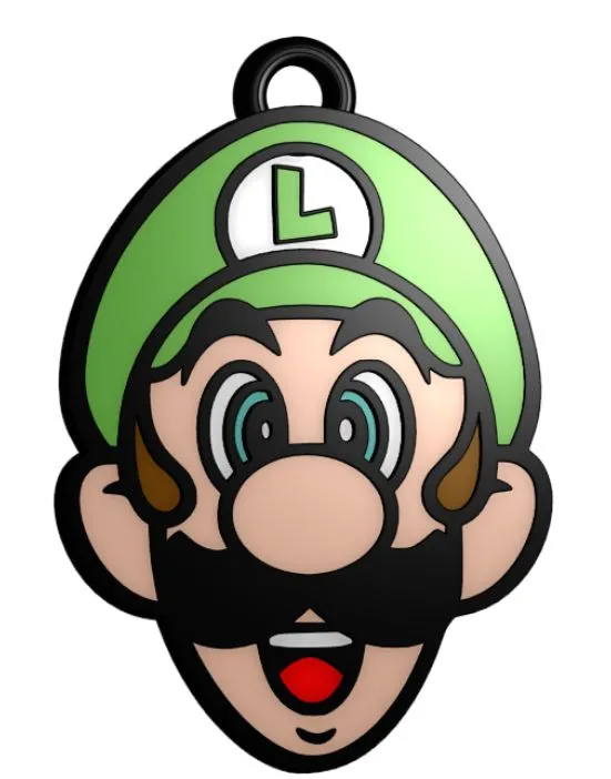 Luigi Key Chain by BeautifulLEDs | Download free STL model | Printables.com