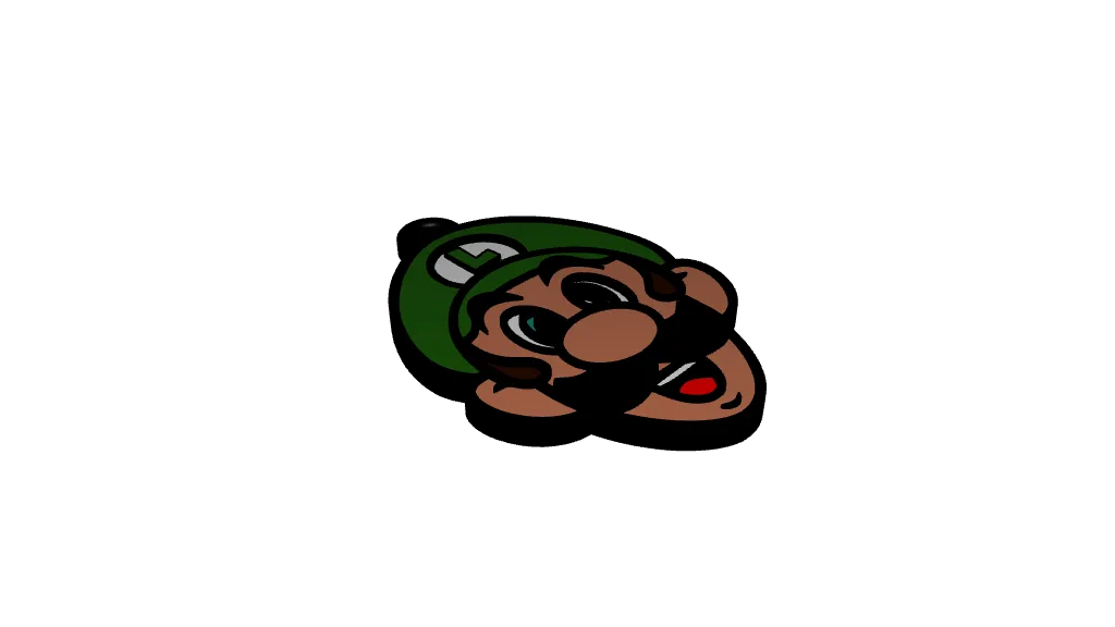 Luigi Key Chain by BeautifulLEDs | Download free STL model | Printables.com