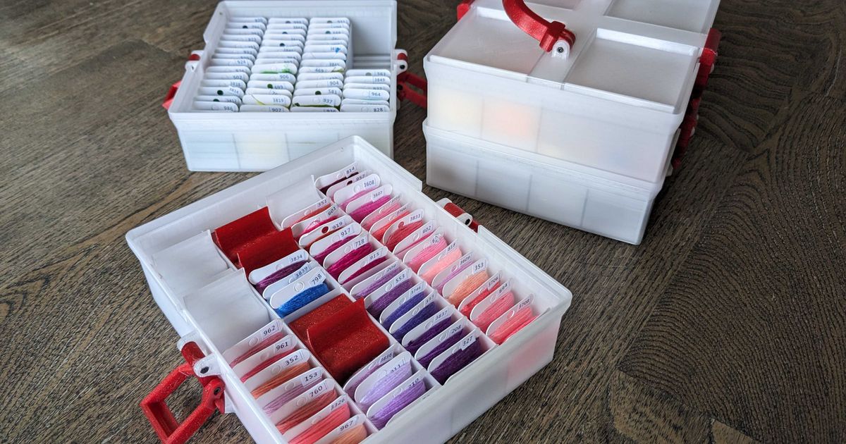 Stackable Embroidery Thread Case von JBWill | Kostenloses STL-Modell ...