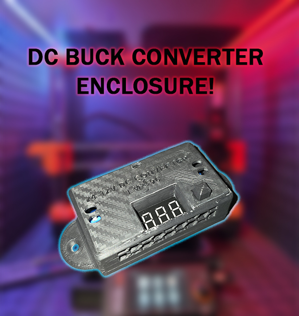 DC Buck Converter (LM2596) Enclosure by Daniel Frank | Download free ...