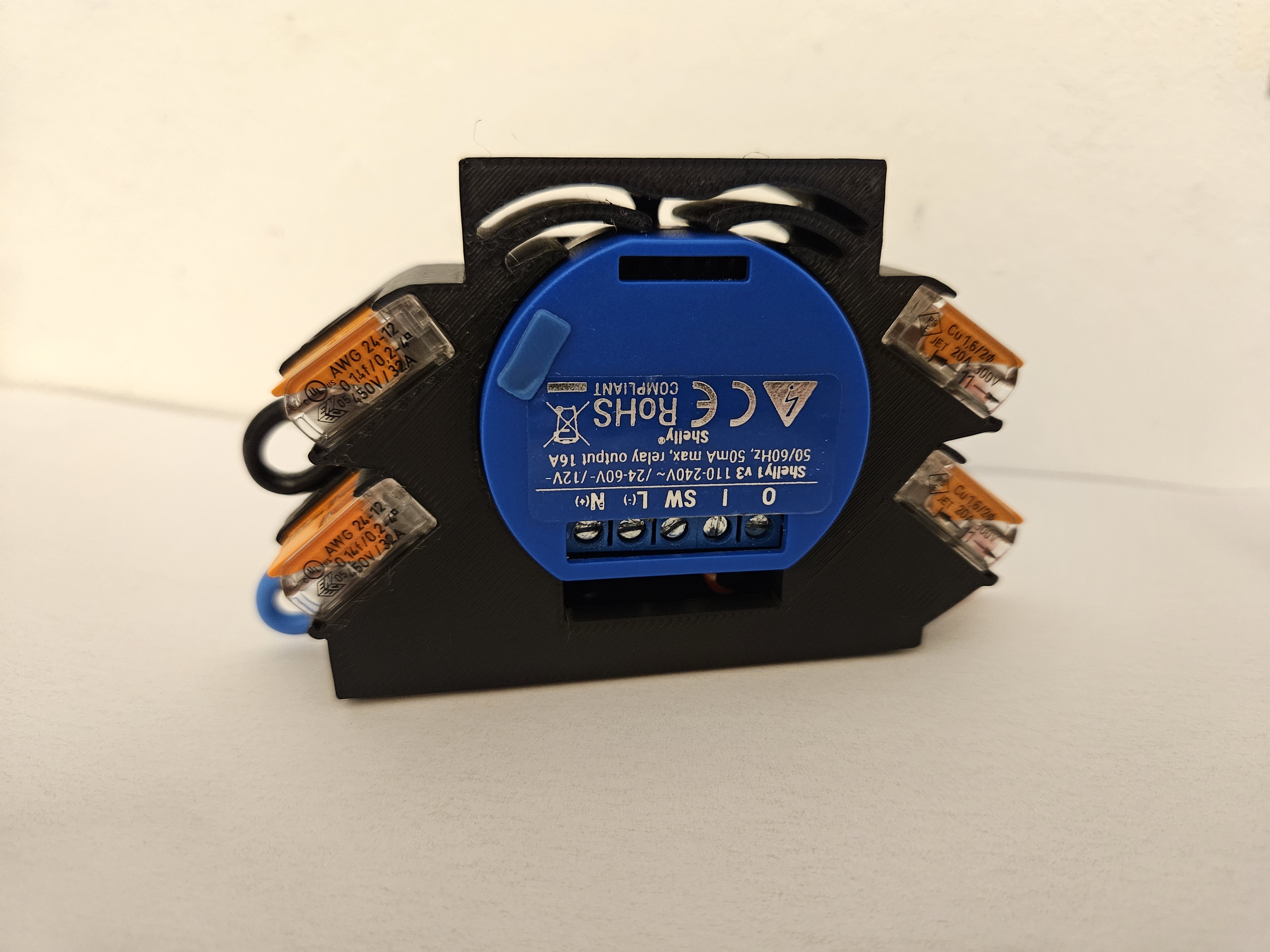 Shelly 1 / 1PM DIN Rail mount for Wago 221 by schmieeed | Download free ...