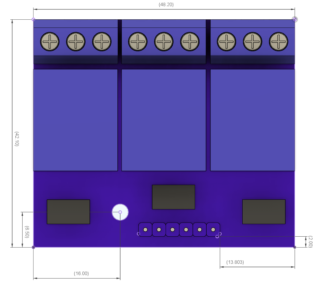 3 Channels Relay Board Case by Lyrkan | Download free STL model ...