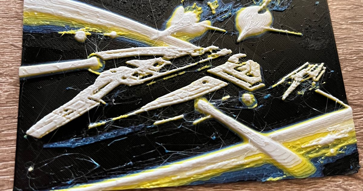 AI Generated Space Battle by Phantom Printer | Download free STL model ...