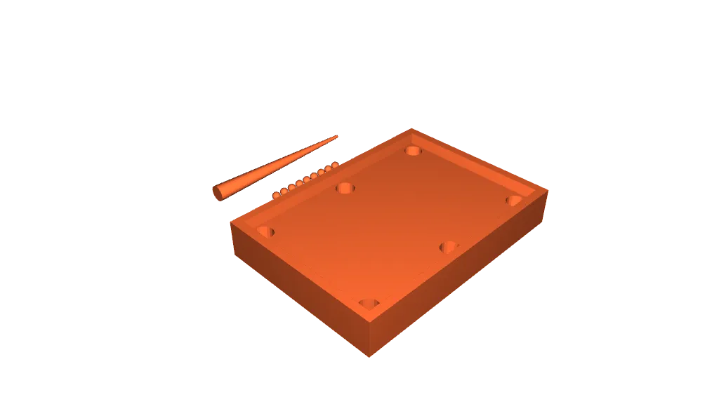 Simple Pool Table (9 balls) by MeNameJake | Download free STL model ...