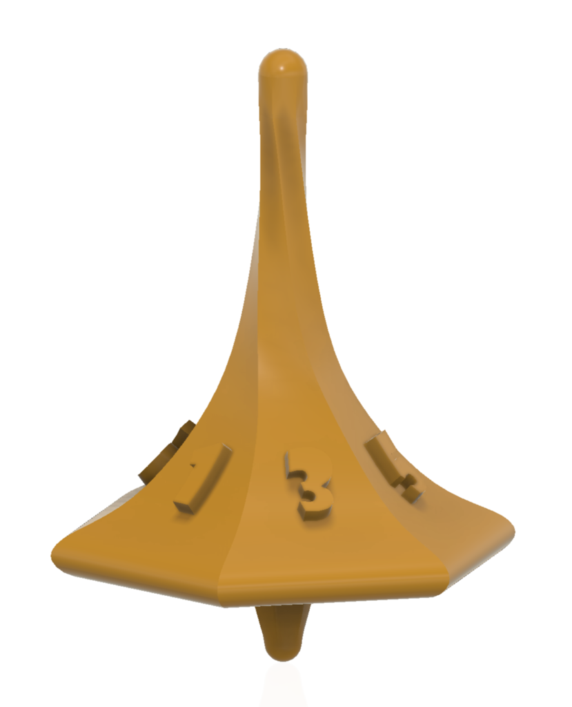 Spinning Top Dice STD by steve5092 | Download free STL model ...