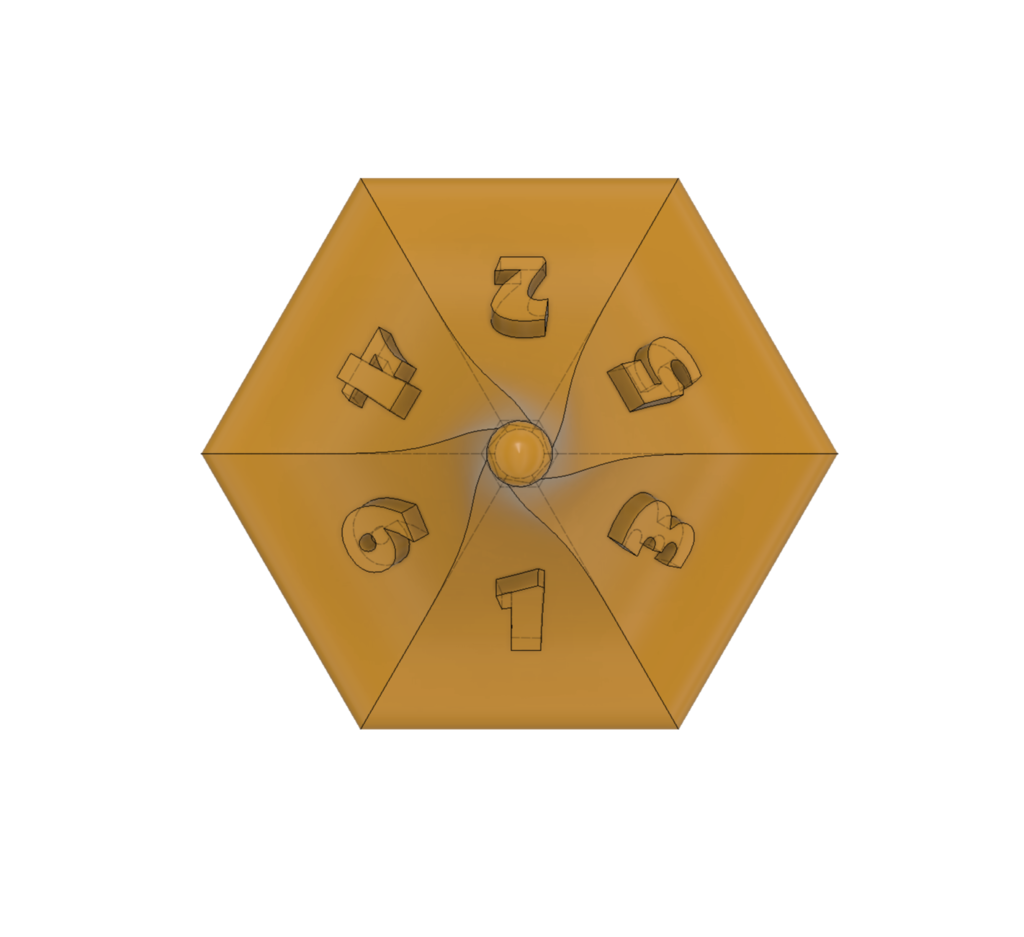 Spinning Top Dice STD by steve5092 | Download free STL model ...