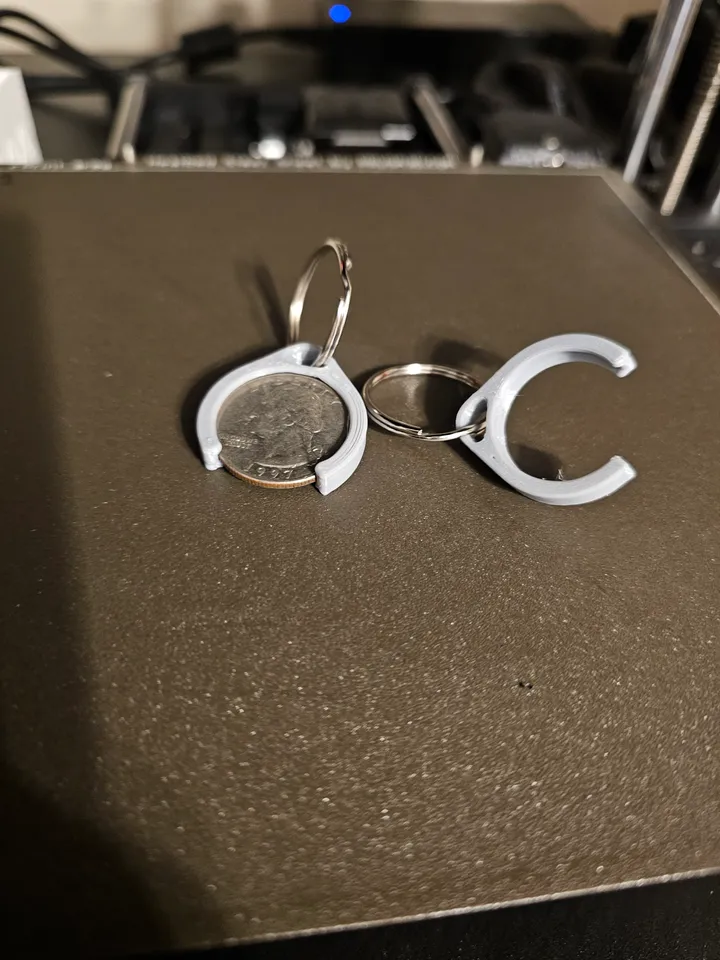 Aldis Quarter Holder Keychain by McTech3D | Download free STL model ...